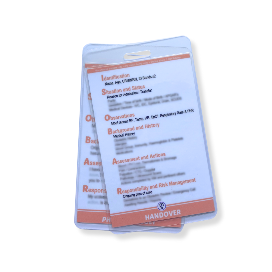 Midwifery Handover & Phone Consult Template – Midshop Australia