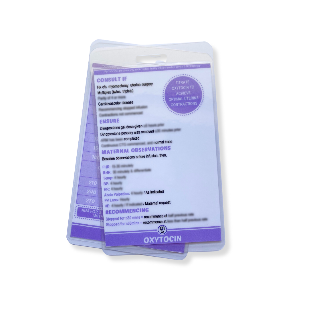 Oxytocin Reference Card – Midshop Australia