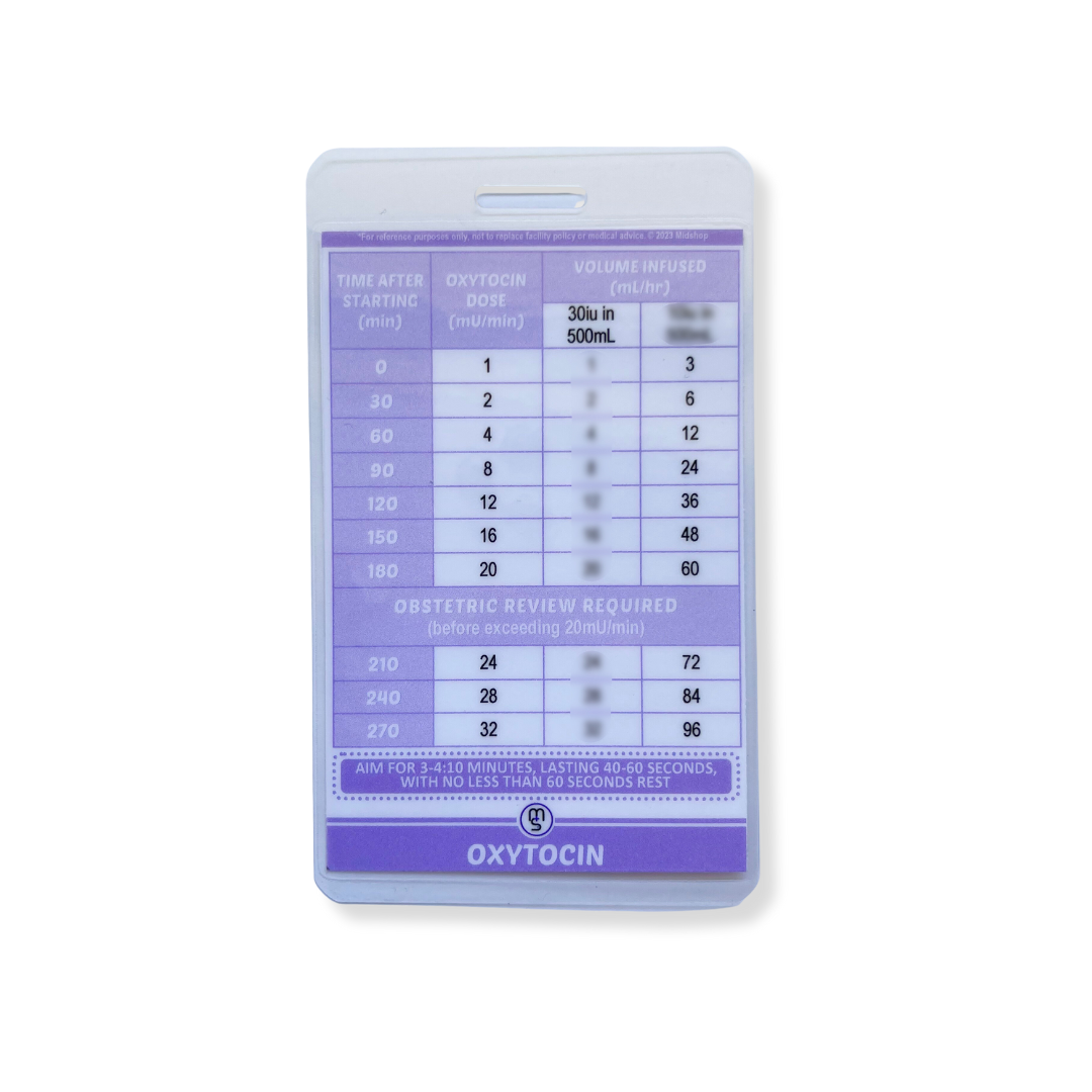 Oxytocin Reference Card – Midshop Australia